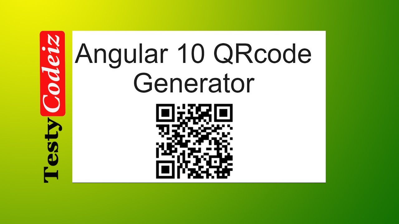 Angular 10 Qrcode Generator Qr Code Generation In Angular How To