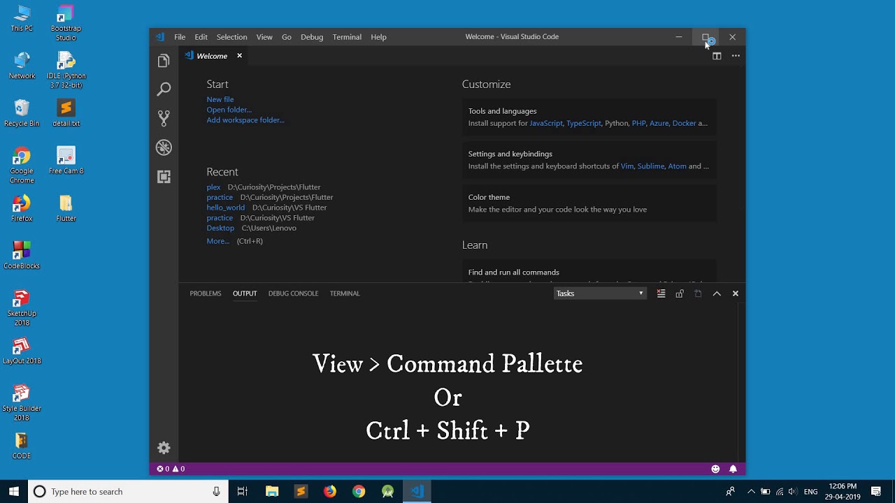 Setup Flutter On Visual Studio Code Youtube