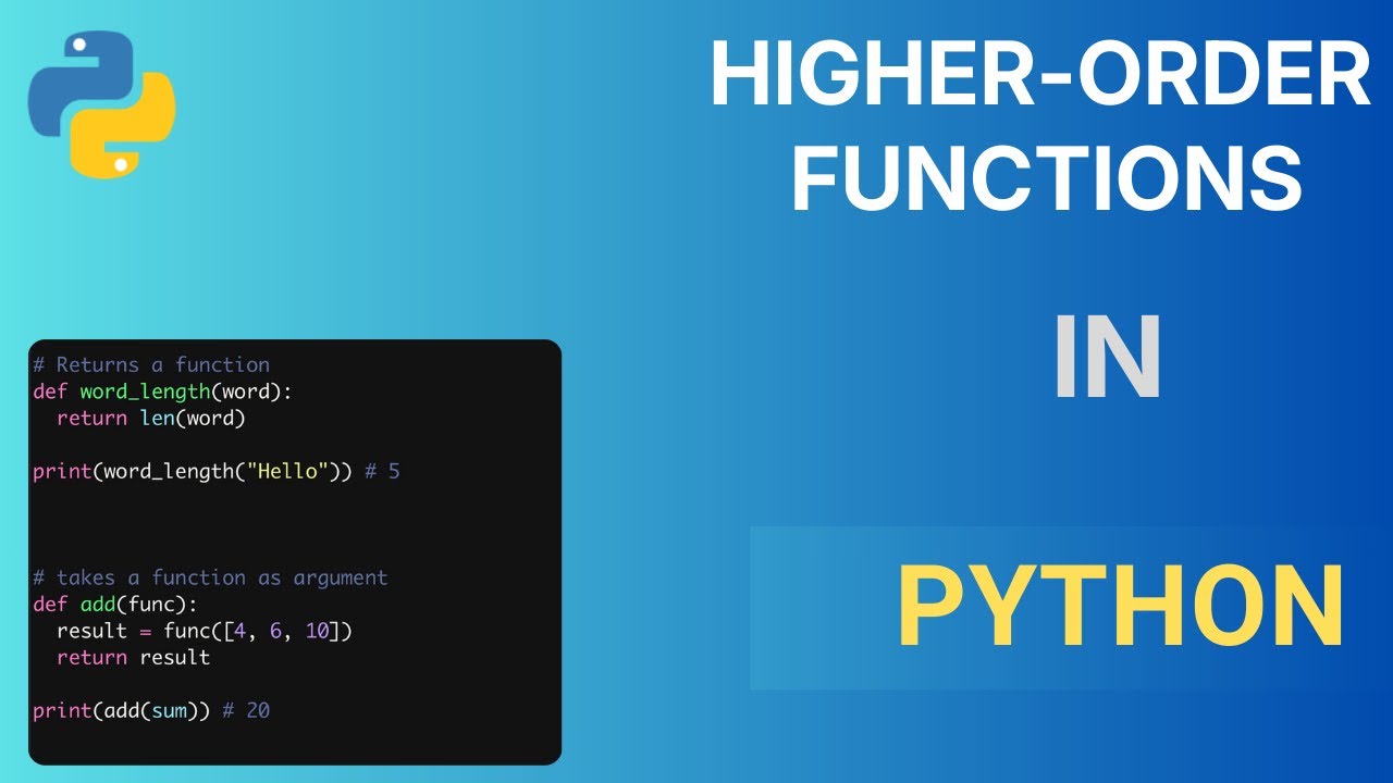 Python Programming For Absolute Beginners Higher Order Functions 15