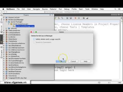Java Swing Borderlayout Demo Youtube