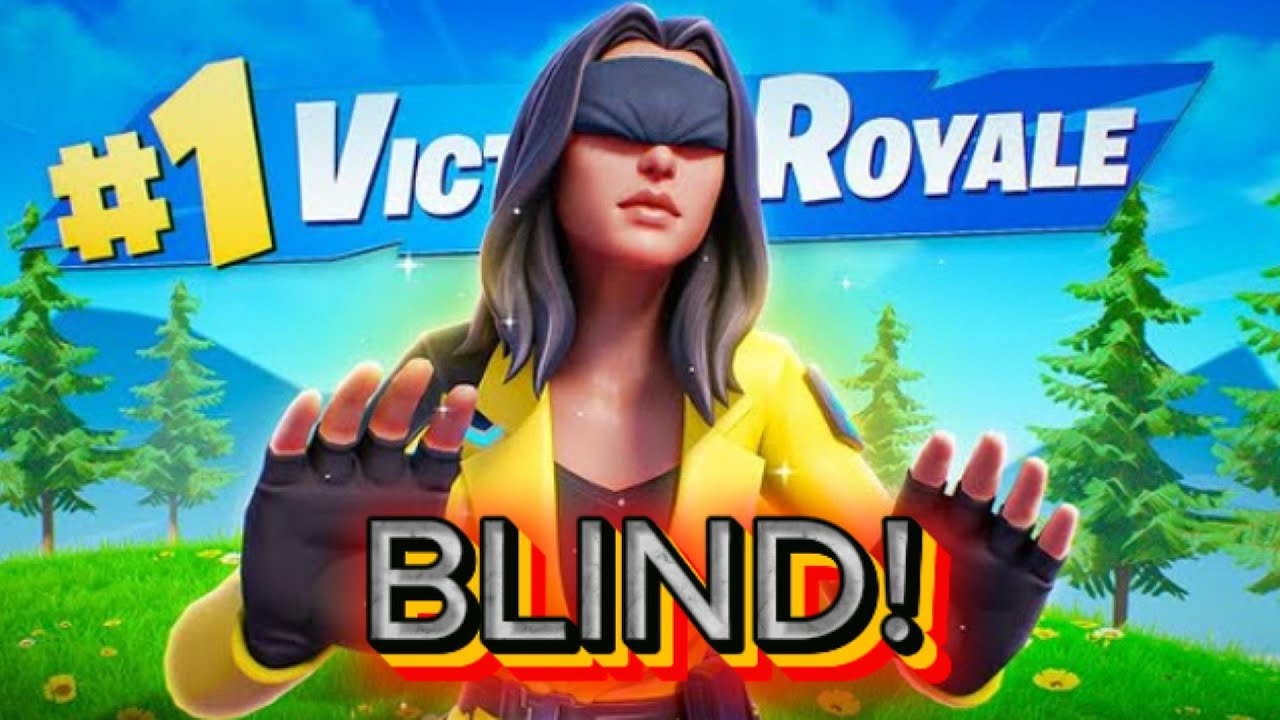Can I Win A Game Of Fortnite While Blindfolded Youtube