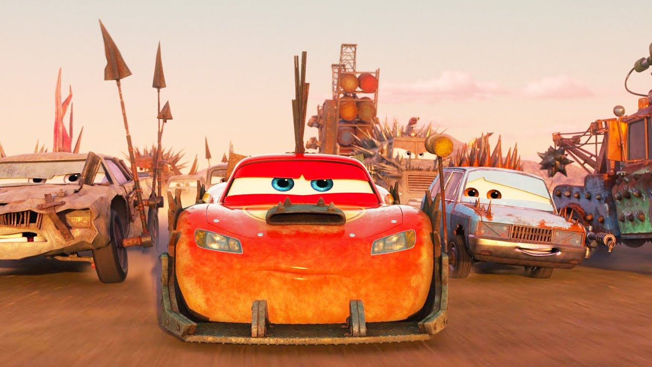 Relâmpago Mcqueen Se Tornou O Guerreiro Lendário Da Estrada Em Um Mundo
