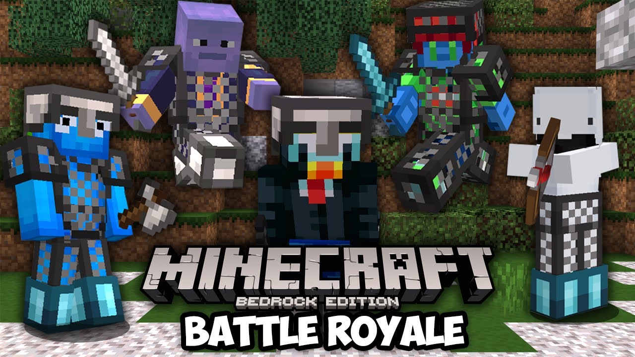 100 Players Simulate Bedrock Battle Royale In Minecraft Youtube