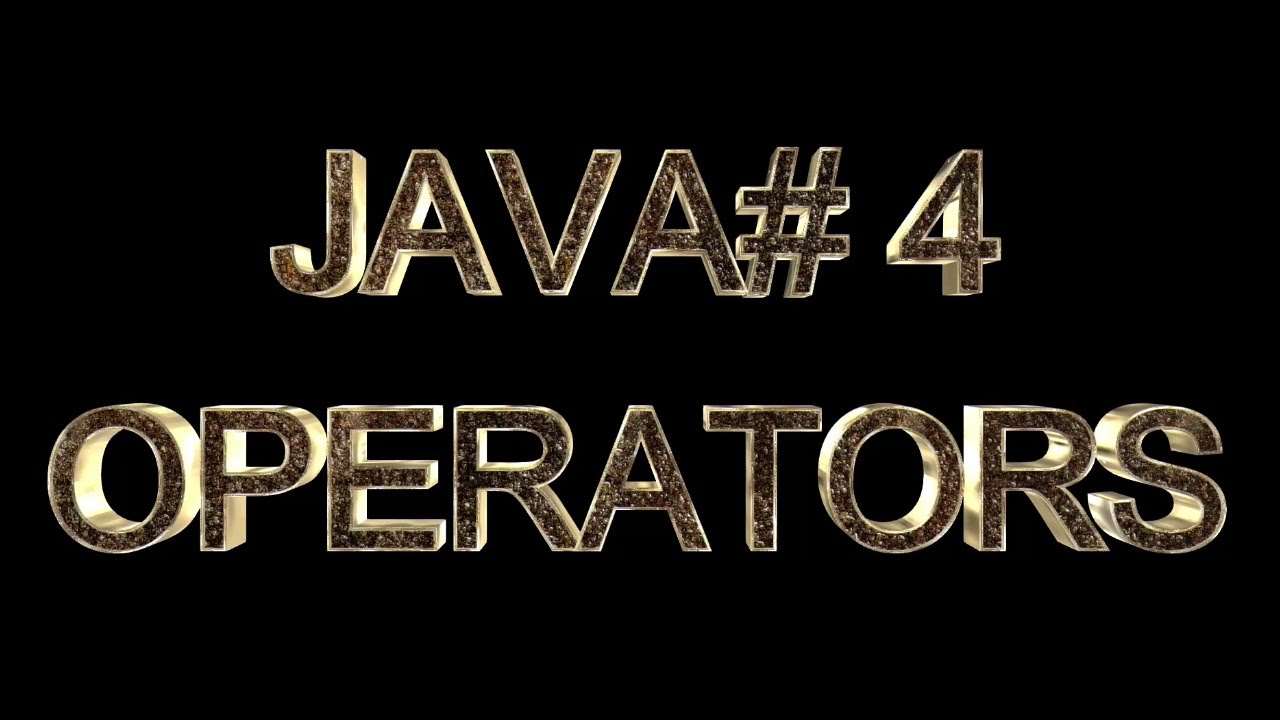 Operators In Java Youtube