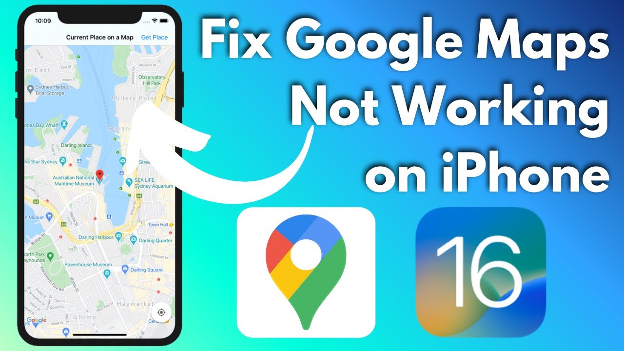How To Fix Google Maps Not Working On Iphone In Ios 16 Youtube