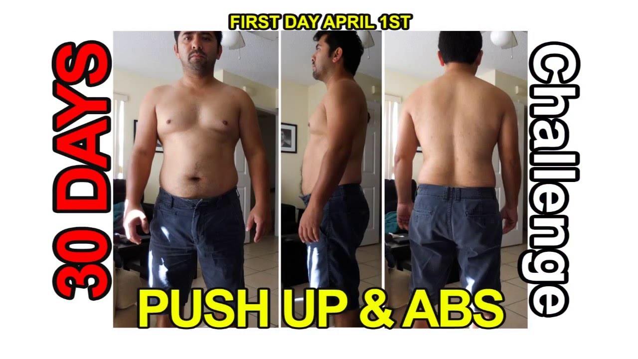 30 Days Workout Challenge Push Up Abs Youtube