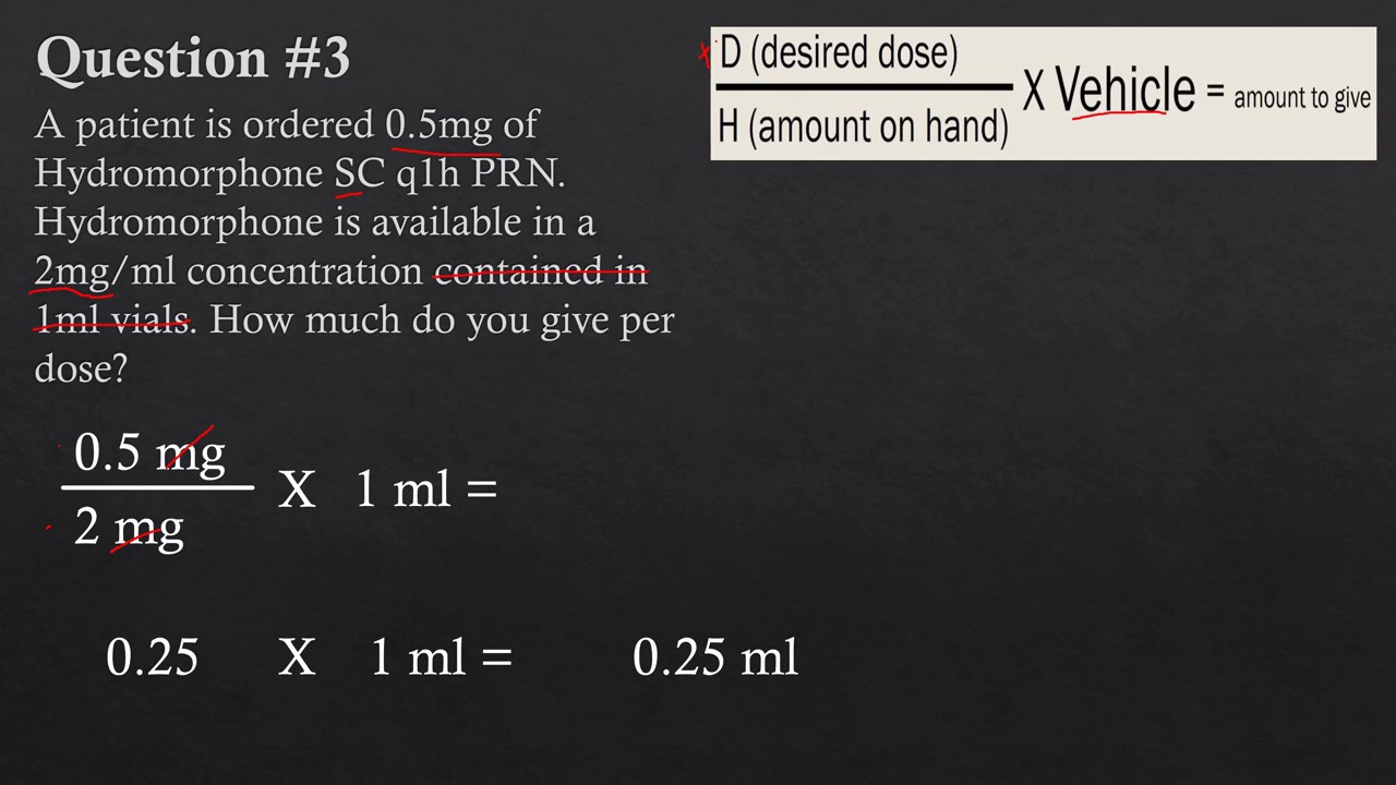 Easy Dosage Calculation Practice