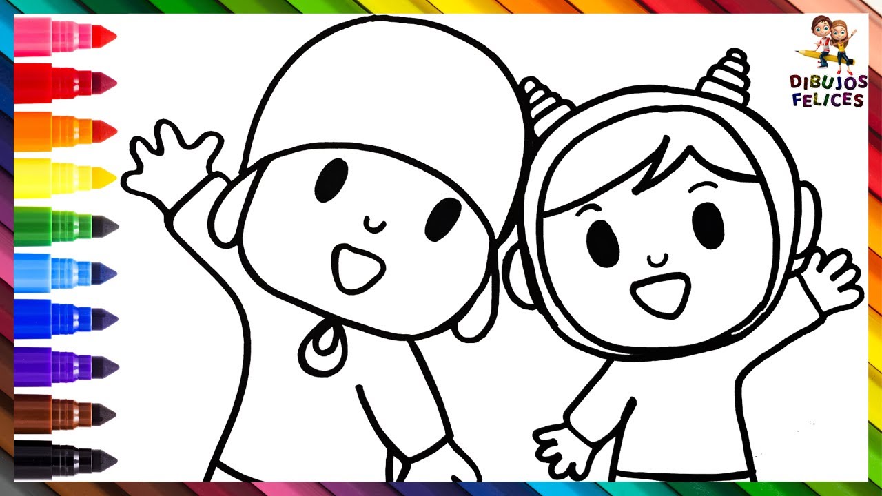 Dibuja Y Colorea A Pocoyгі Y Nina рџ рџ Dibujos Para Niг Os Youtube