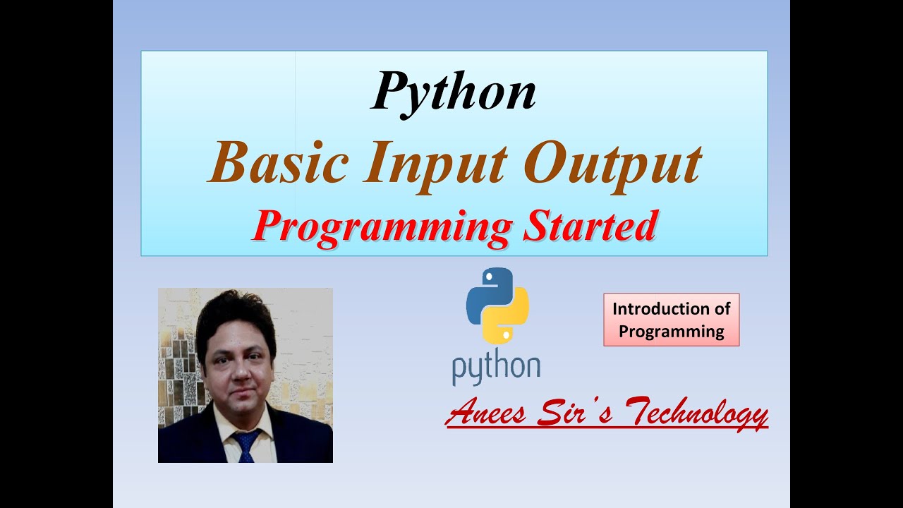 6 Python Basic Input Output Programming Python Basic Programming