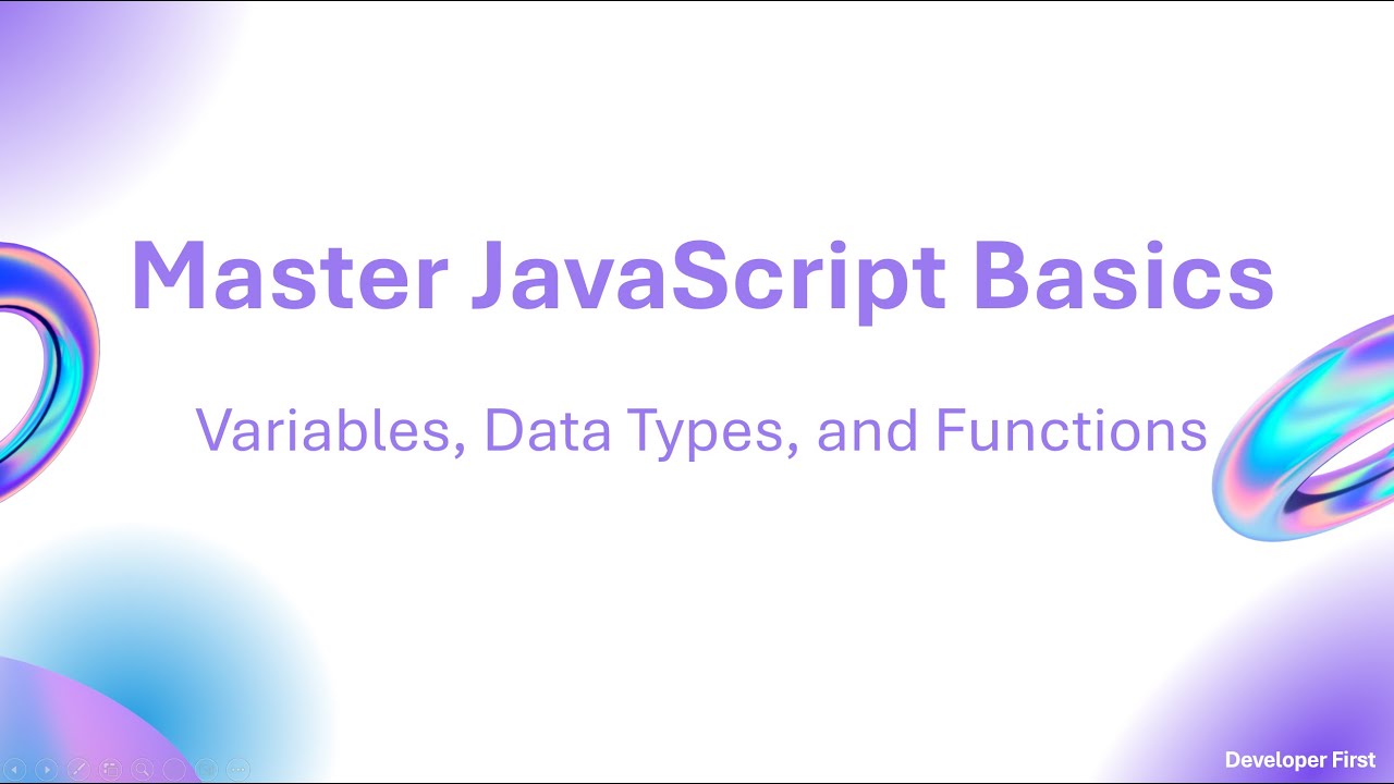 Master Javascript Basics Variables Data Types And Functions Youtube