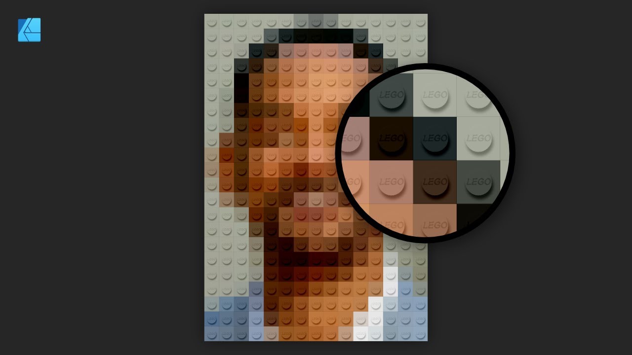 Tutorial Make A Lego Brick Picture Full Workflow With Affinity