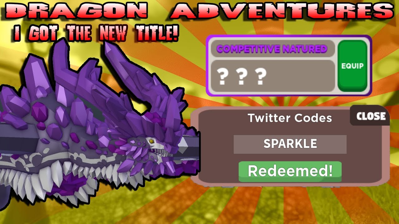 How To Get The New Title Code Dragon Adventures Youtube