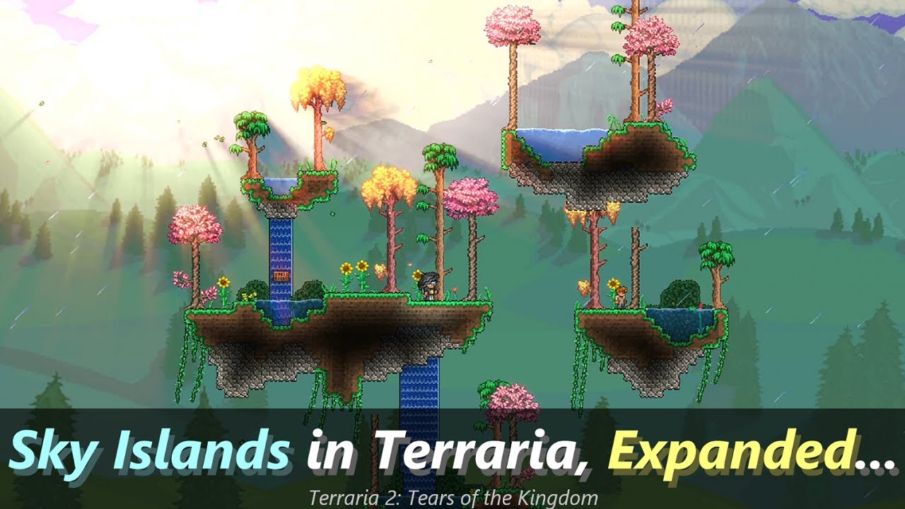 Terraria And The Floating Islands Expanded Skyblocks Improved Above