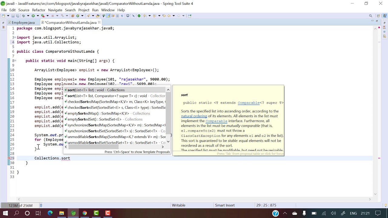 Java Comparator Using Lambda At Ester Gordan Blog