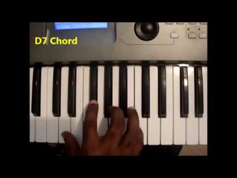 How To Play D7 Chord D Dominant Seventh Ddom7 On Piano Keyboard