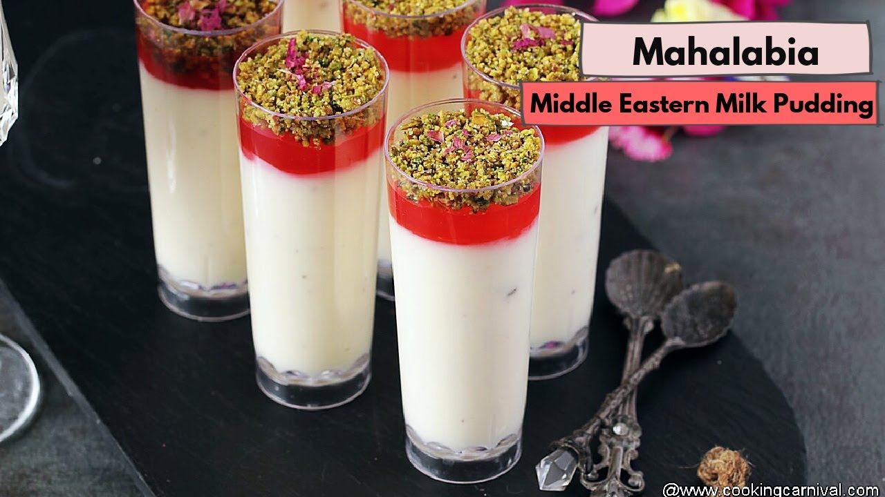 Mahalabia Recipe Middle Eastern Eggless Milk Pudding Youtube