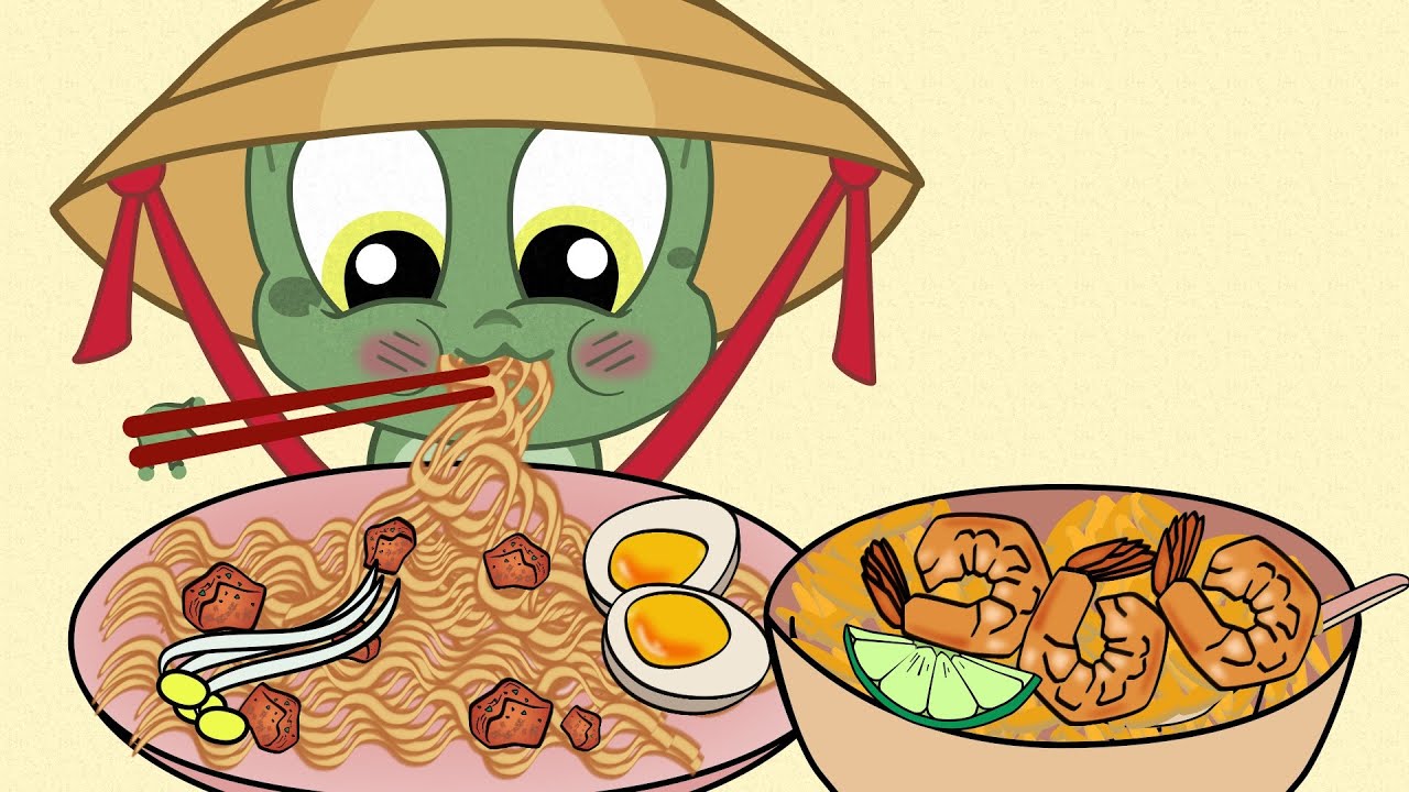 Animation 애니먹방 Mukbang Animation By Cute Kvaka Eating Delicious
