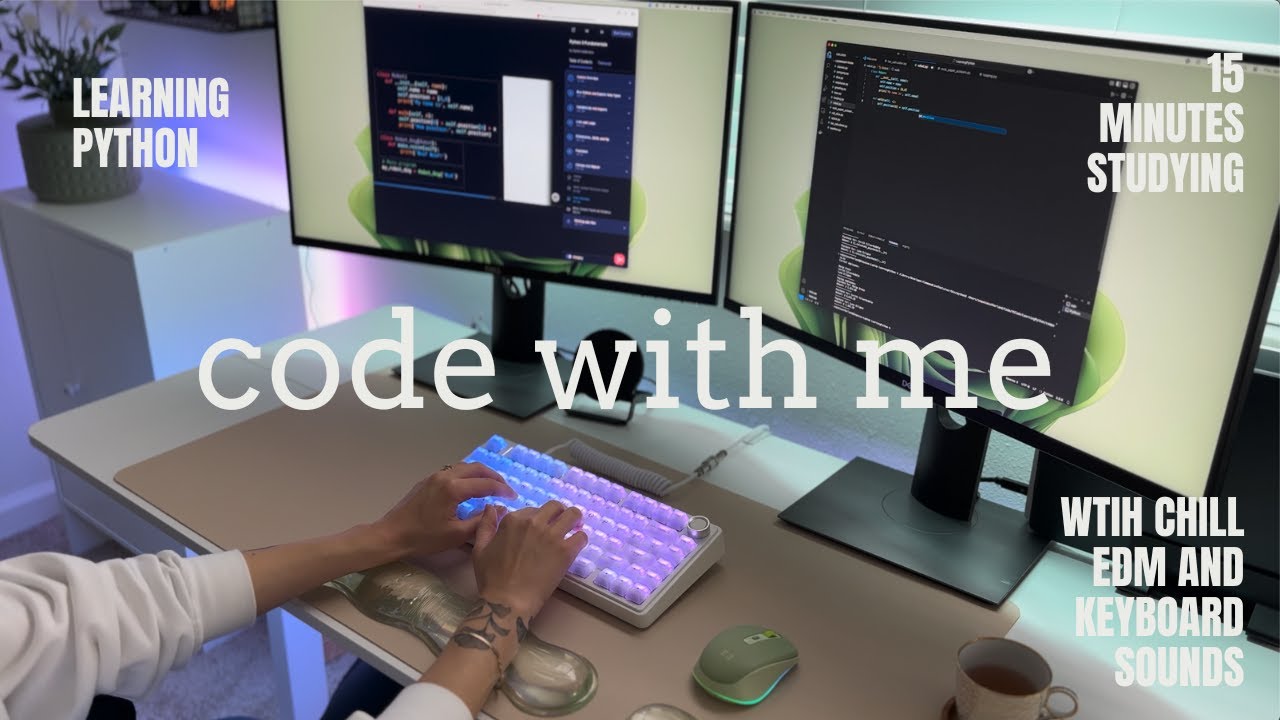 Code With Me вњёпёџ Python Study Session With Chill Edm And Keyboard Sounds