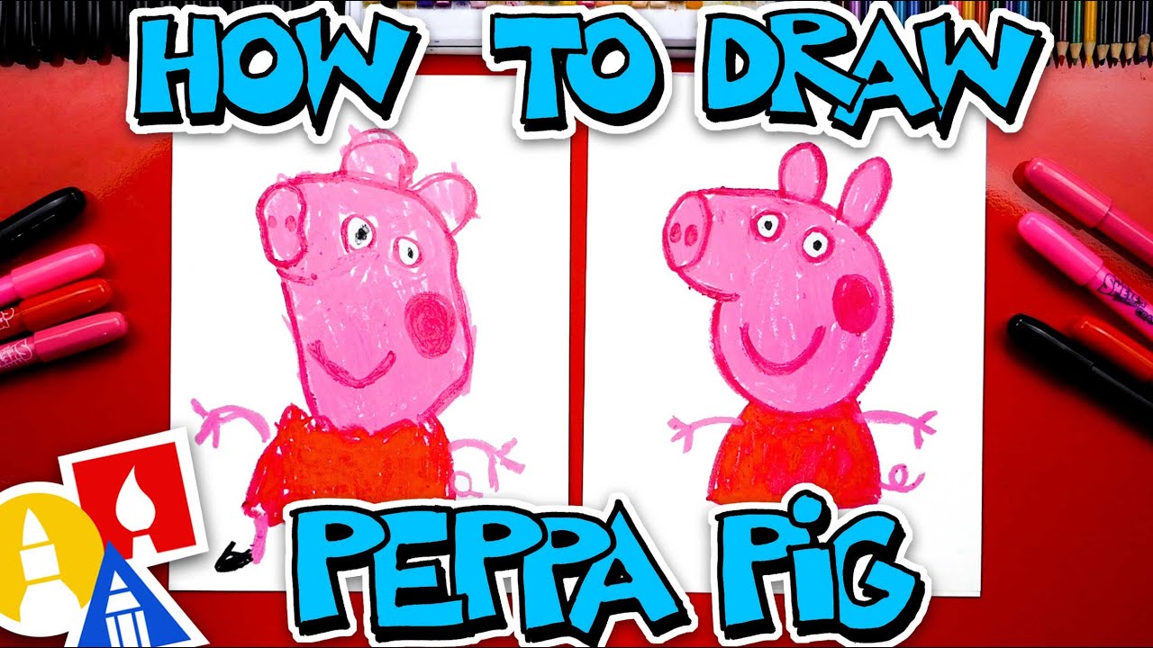 How To Draw Peppa Pig Characters Step By Step Easy Drawing How To Draw