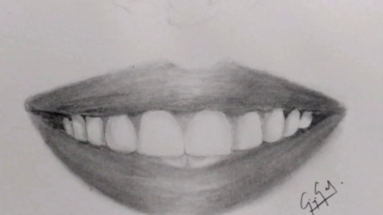 How To Draw Realistic Lips And Teeth Lipstutorial Org