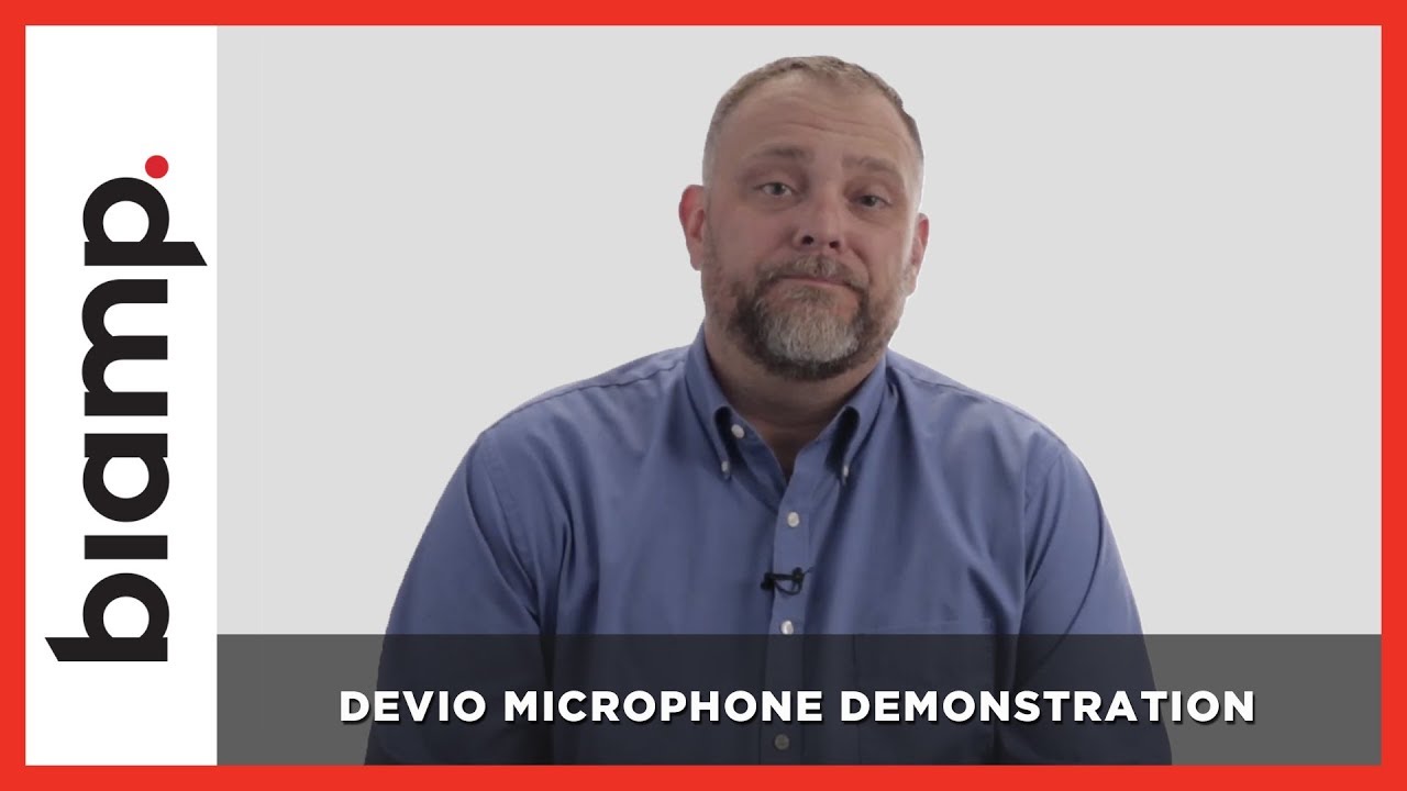 Biamp Devio Devio Microphone Demonstration Youtube
