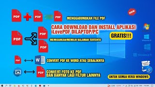 Cara Download Dan Install Aplikasi Ilovepdf Di Laptop Pc Aplikasi ...