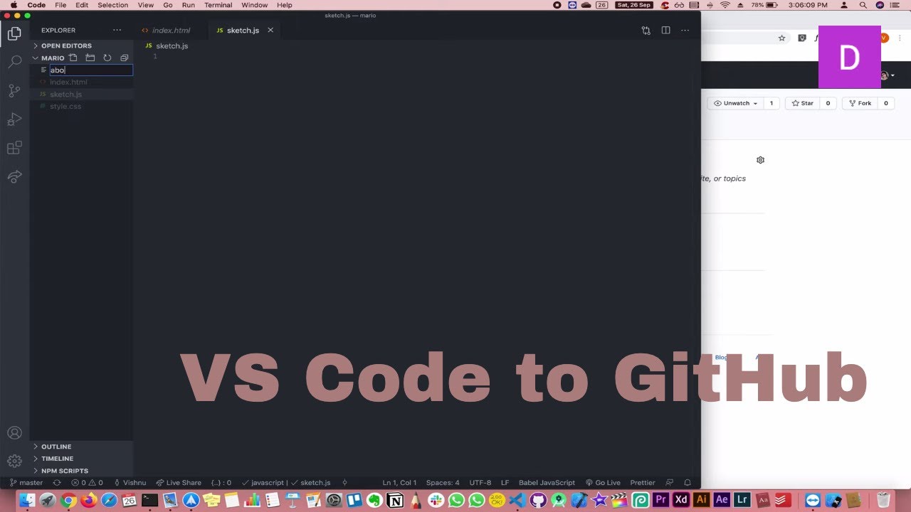 How To Push Code To Github From Visual Studio Code Tricksgulf