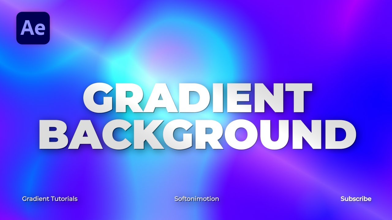 Create Gradient Animation In After Effects After Effects Tutorial