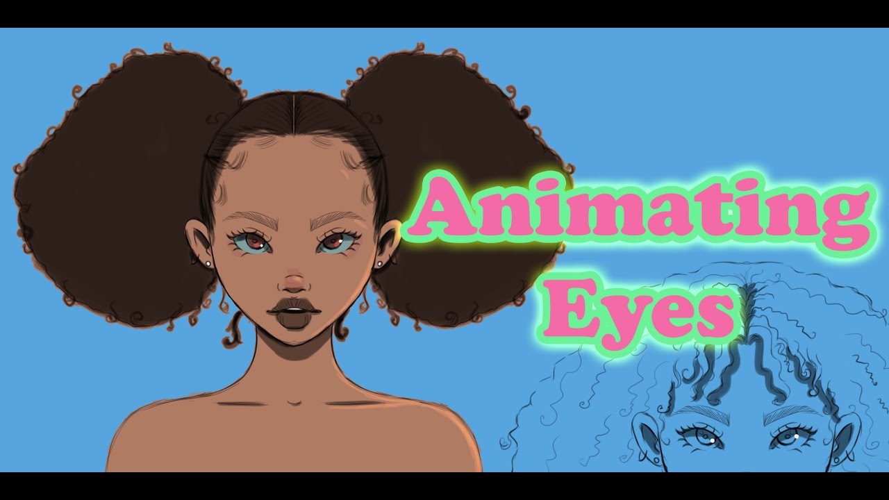 How To Animate Eyes In Krita Animating Eye Blinking Youtube