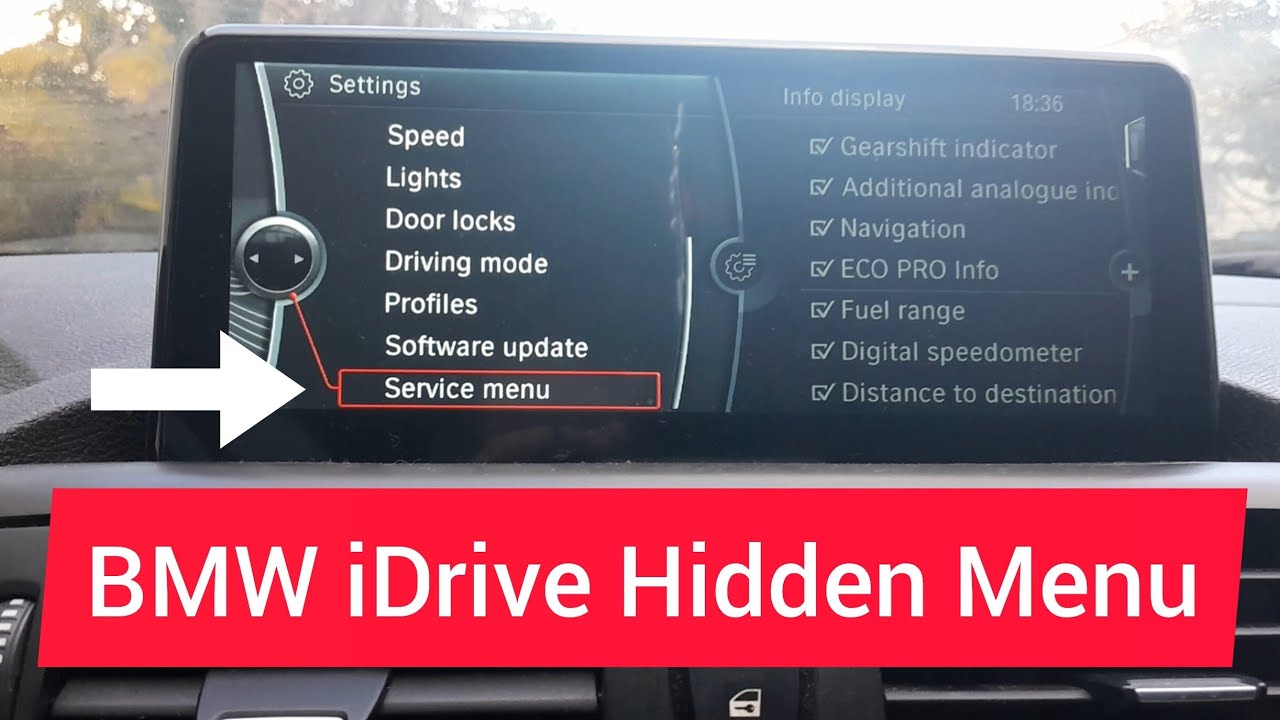 How To Unlock Bmw Idrive And Access Hidden Menus Youtube