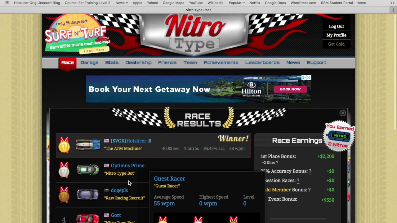 Nitro Type Youtube