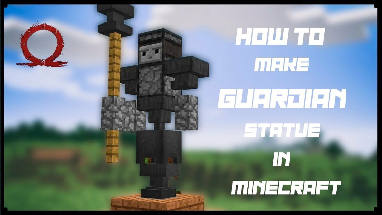 Minecraft Guardian Statue Tutorial Youtube