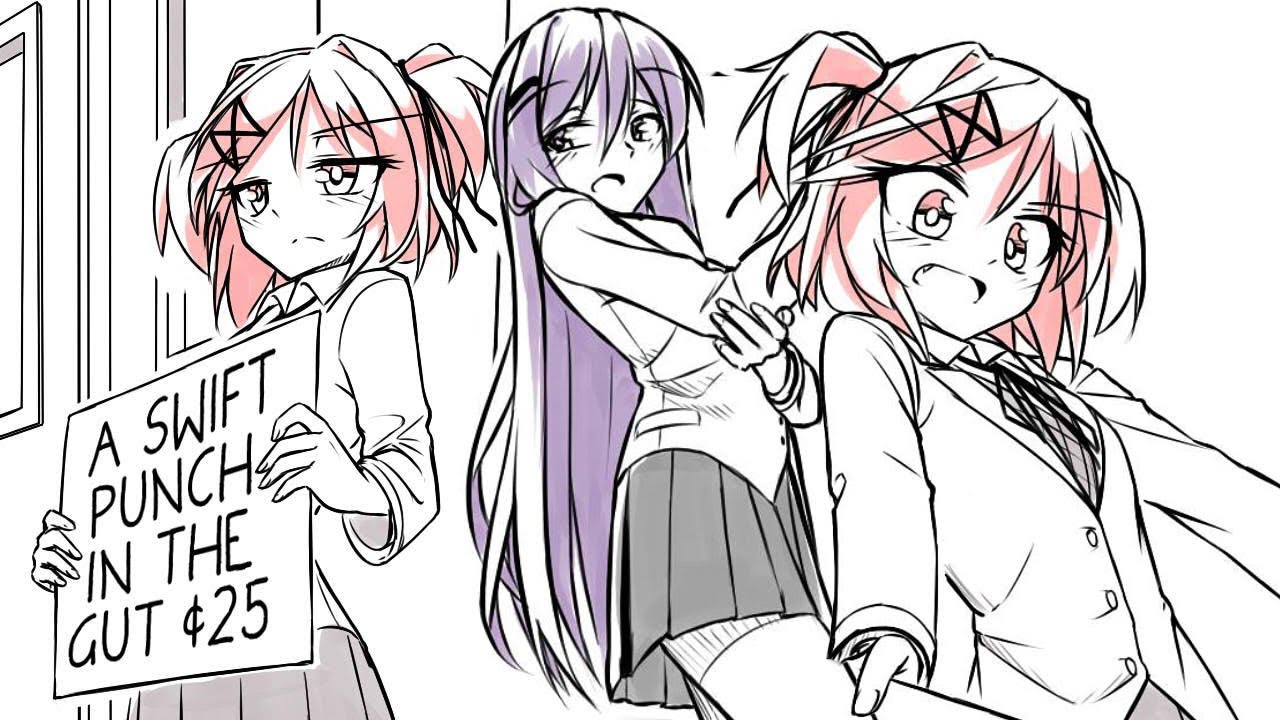 Yuri Natsuki Shorts Ddlc Comic Dub Youtube