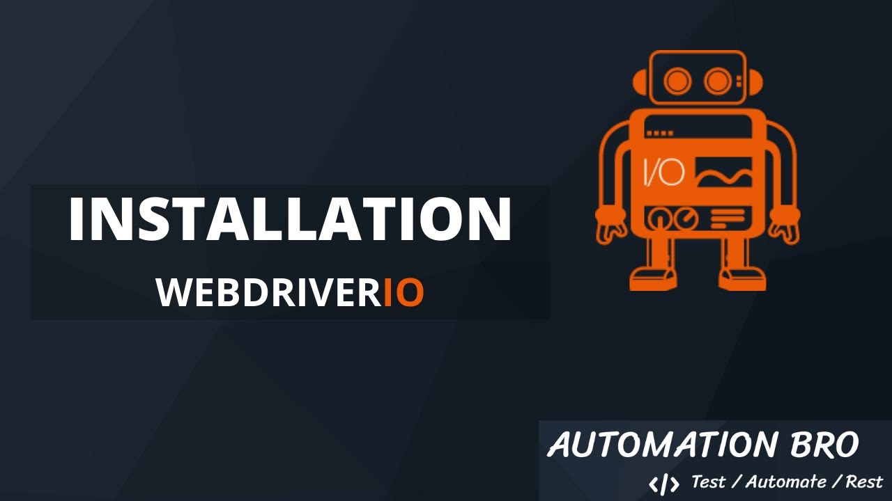 Installation Webdriverio Tutorial 2 Youtube