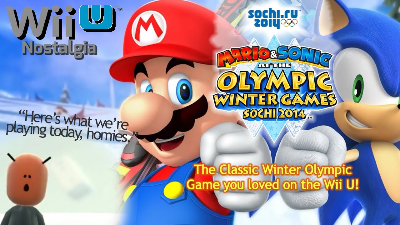 Wii U Nostalgia Mario Sonic At The Sochi 2014 Olympic Winter Games