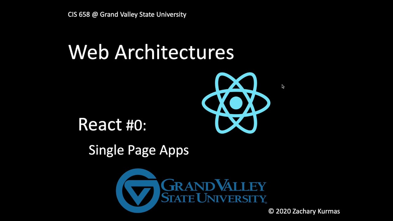 React 0 Cis 658 Single Page Apps Youtube