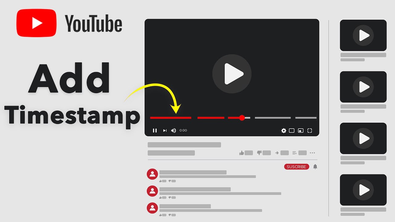 How To Add Timestamp In Youtube Video Timestamps Youtube