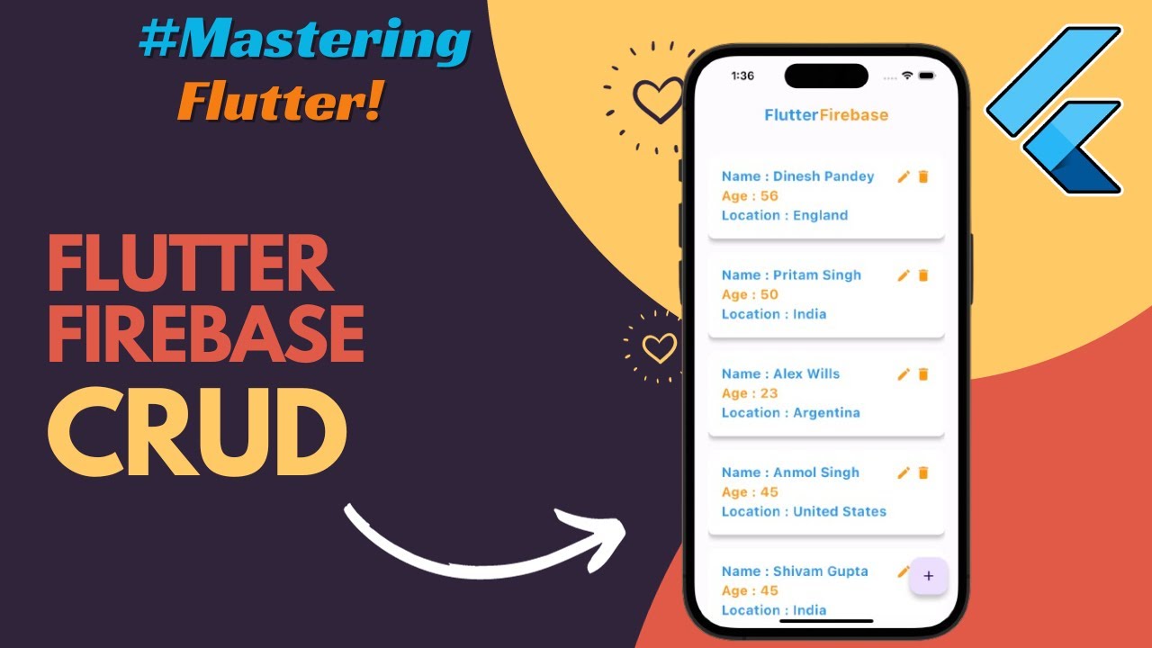 Flutter Firebase Crud By A Real Project 2024 Create Read Update