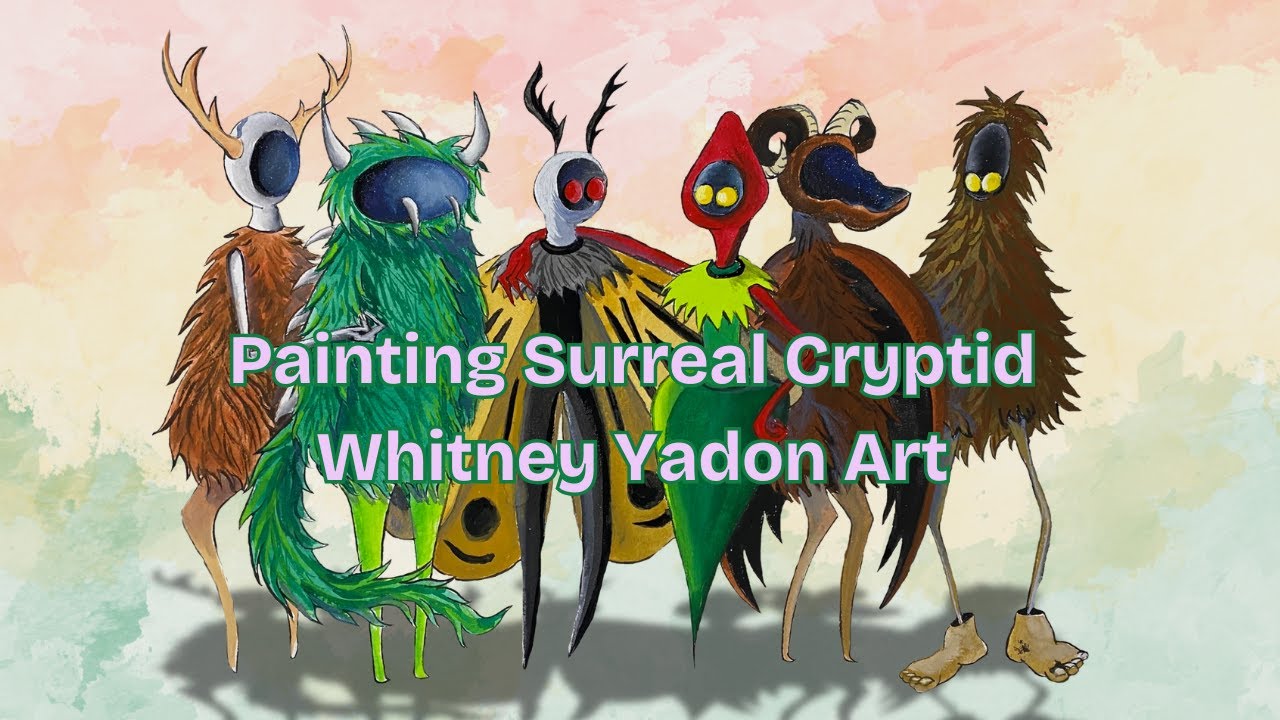 Painting Surreal Watercolor Cryptids Watercolor Cryptids
