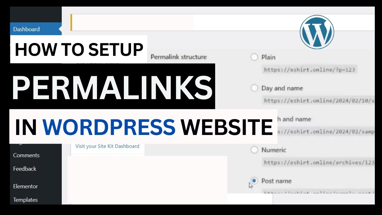 How To Create Permalinks In Wordpress Website Youtube