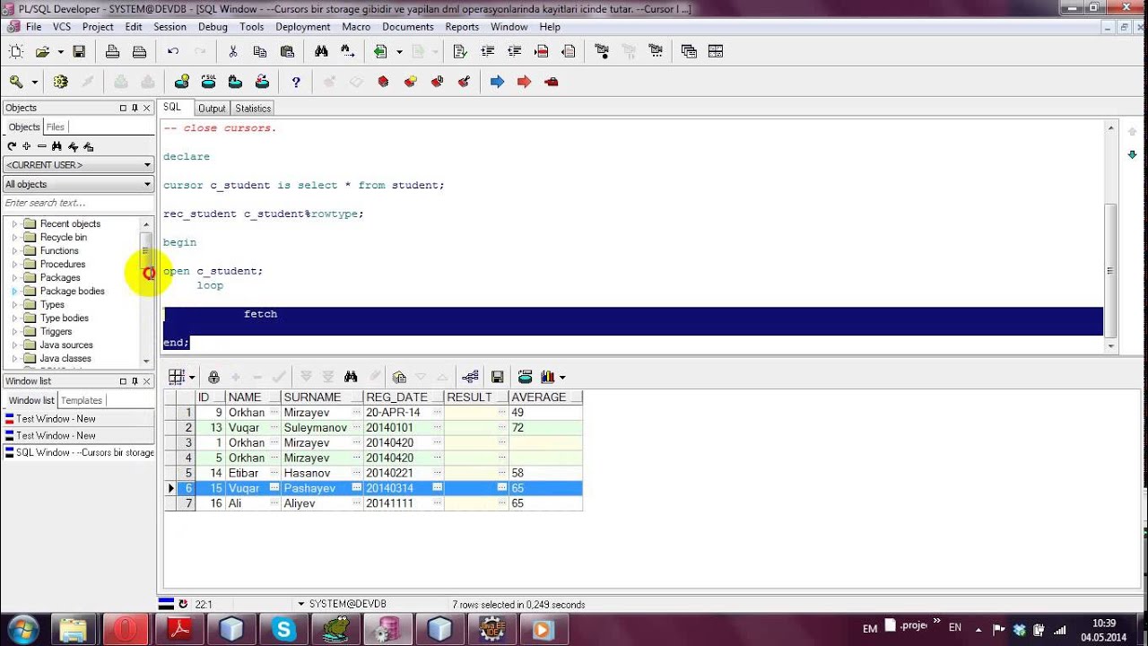 Pl Sql 25 Cursors Youtube