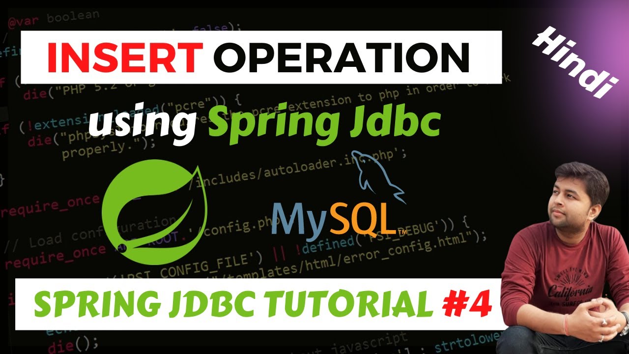 Inserting Data To Database Using Spring Jdbc Best Practice Spring