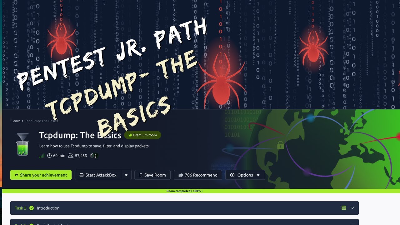 Tcpdump Basics Tryhackme Walkthrough Hands On Lab Beginner