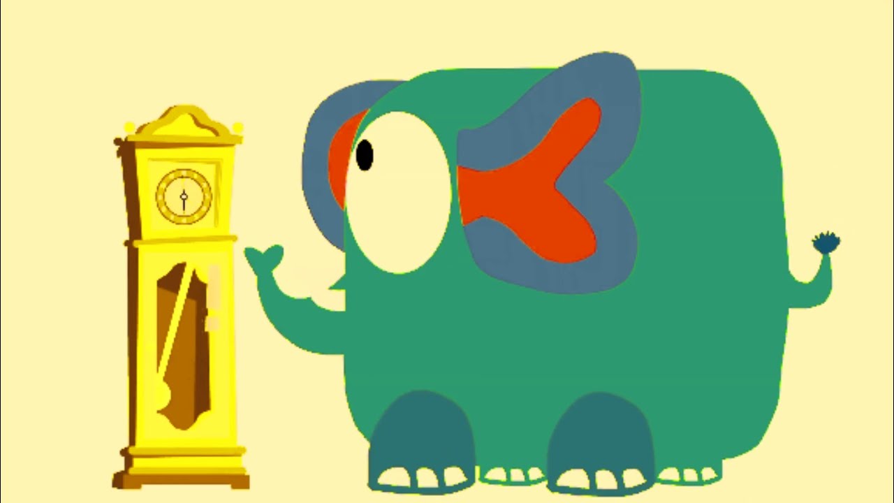 Hickory Dickory Dock Green Elephant Youtube