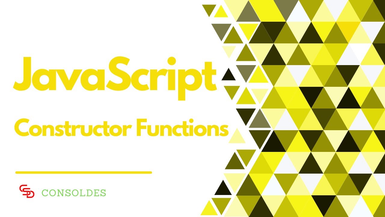 Javascript Constructor Functions Youtube