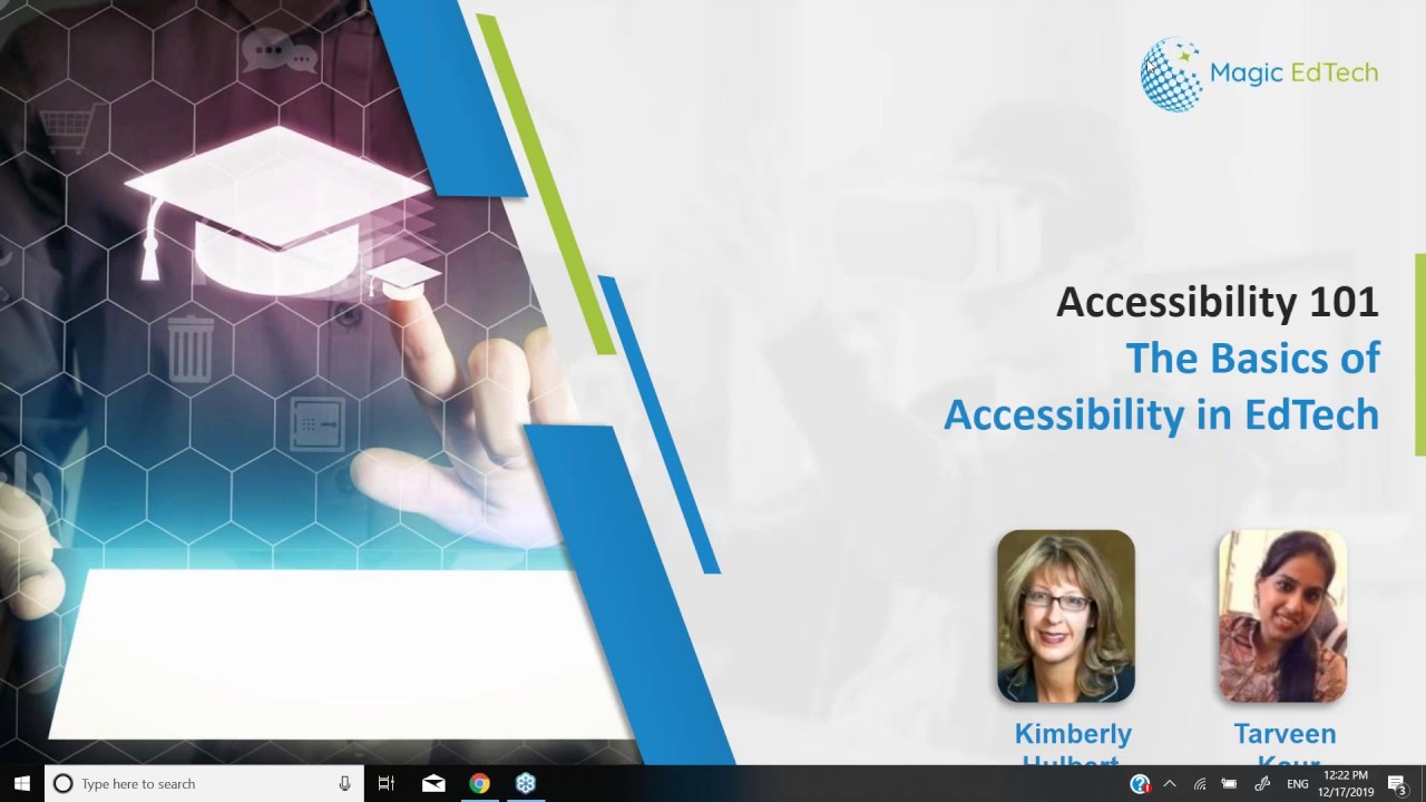 Webinar Accessibility 101 The Basics Of Accessibility In Edtech