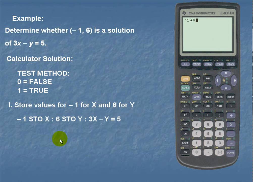 How To Solve Simultaneous Equations On Ti 83 Plus Tessshebaylo