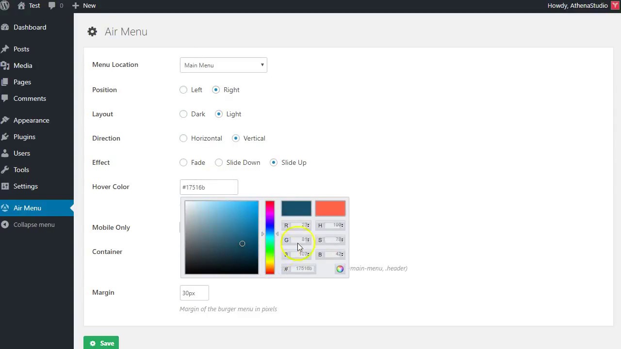 Airmenu Responsive Fullscreen Navigation Wordpress Plugin Youtube