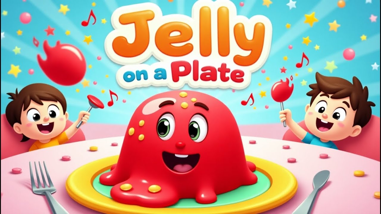 Jelly On A Plate Song For Kids Wibble Wobble Jelly Rhyme For Toddlers