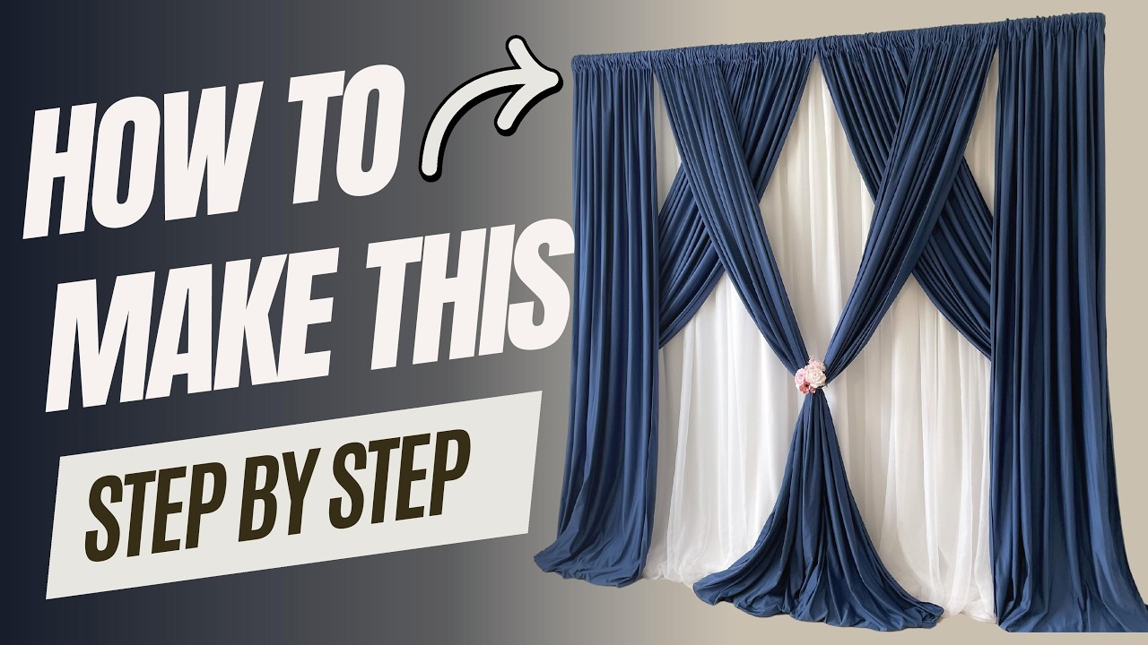 How To Create A Double Layered Backdrop Tutorial Youtube